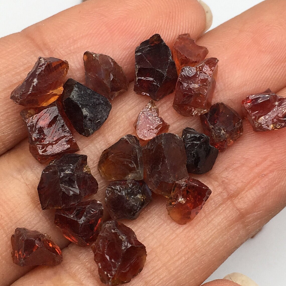 Natural Raw Garnet beautiful Orange-red Garnet Rough healing - Etsy