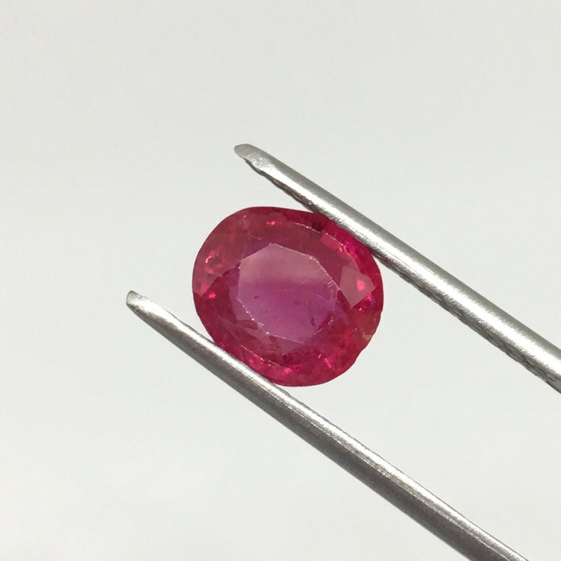 Natural Burmese Ruby 3.02 Ct Natural Pinkish Red Ruby ruby From Mogok ...