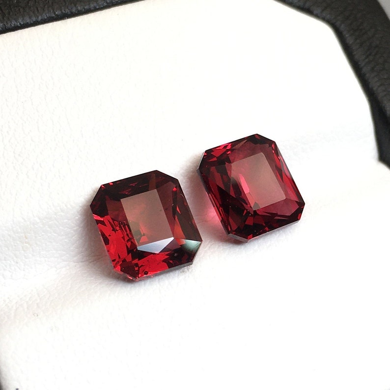 Natural Red Garnet Pair Garnet Gemstones 7.04 Ct 2pcs Eye - Etsy