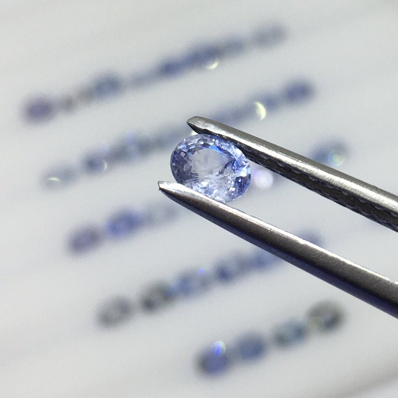 Blue Sapphire Natural ~ Light Blue Ceylon Lavender Sapphire Lot ~16.47 ...