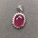 Vintage Style Ruby Pendant Ruby Jewelry Gemstone Pendant - Etsy