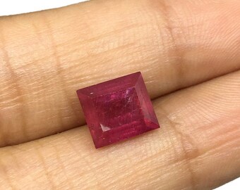 Natural Ruby Treated 3.2 Ct Faceted Cut Ruby Ruby for Your - Etsy