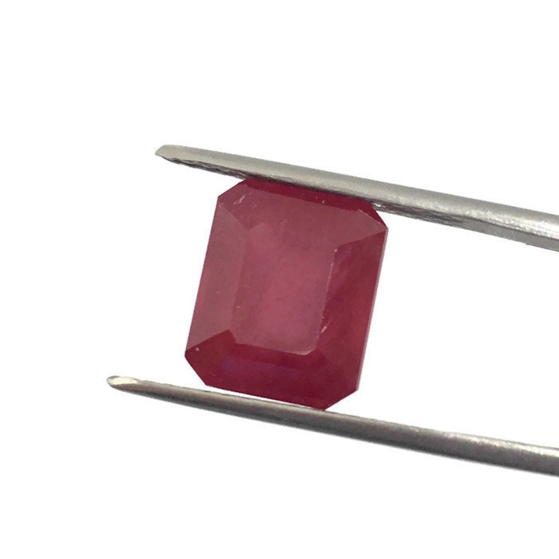 Natural Ruby Emerald Cut Treated 9.92 Ct Faceted Cut Ruby - Etsy