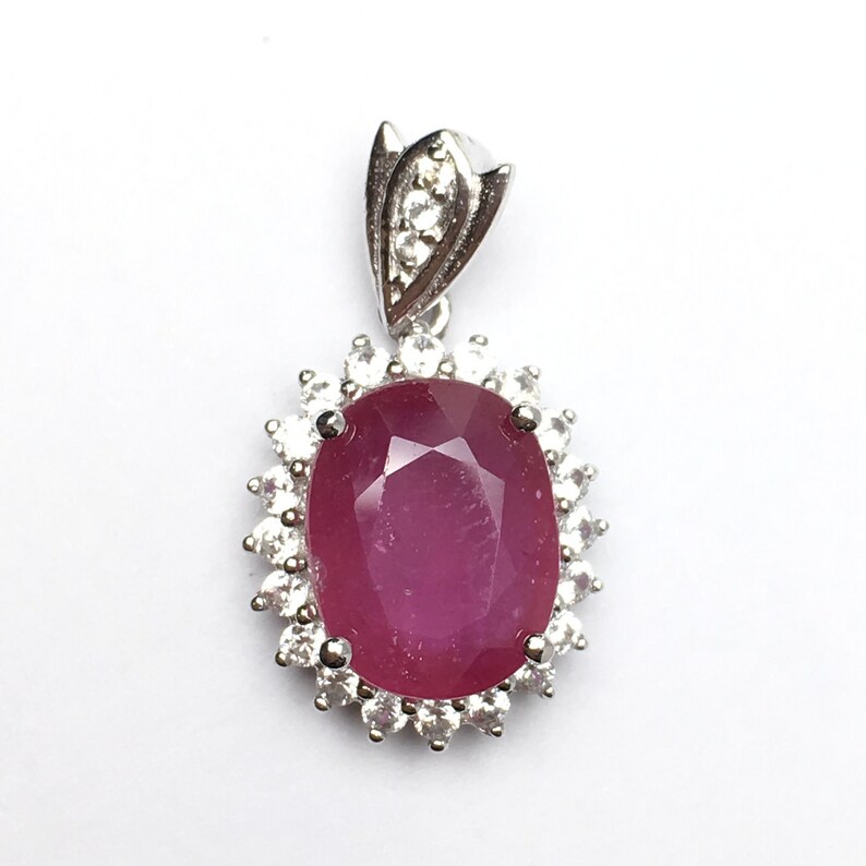 Vintage Style Ruby Pendant Ruby Jewelry Gemstone Pendant - Etsy