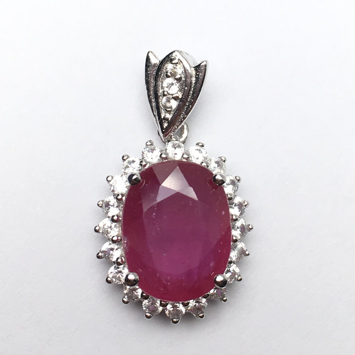 Vintage Style Ruby Pendant Ruby Jewelry Gemstone Pendant | Etsy