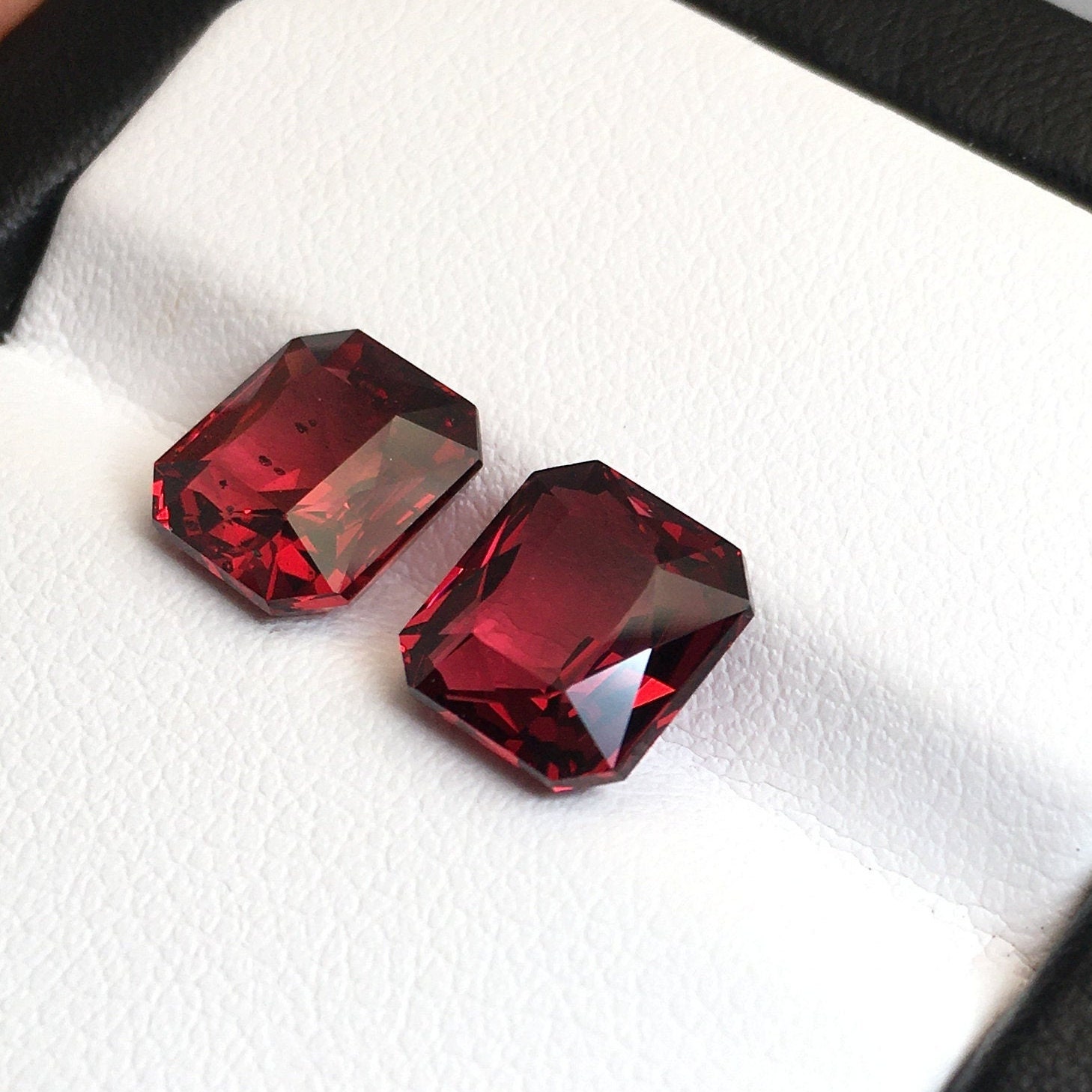 Natural Red Garnet Pair Garnet Gemstones 7.04 Ct 2pcs Eye - Etsy