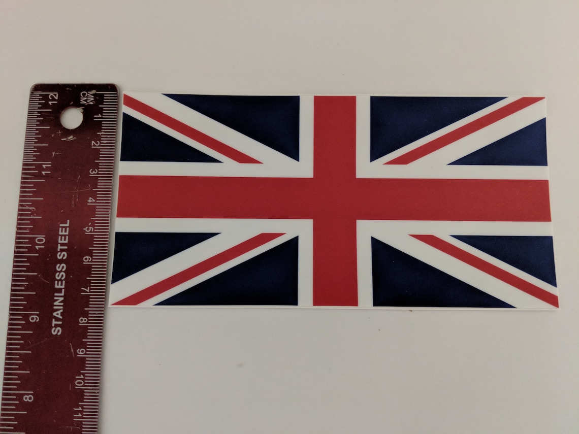 Union Jack British Flag Vinyl Bumper Sticker | Etsy