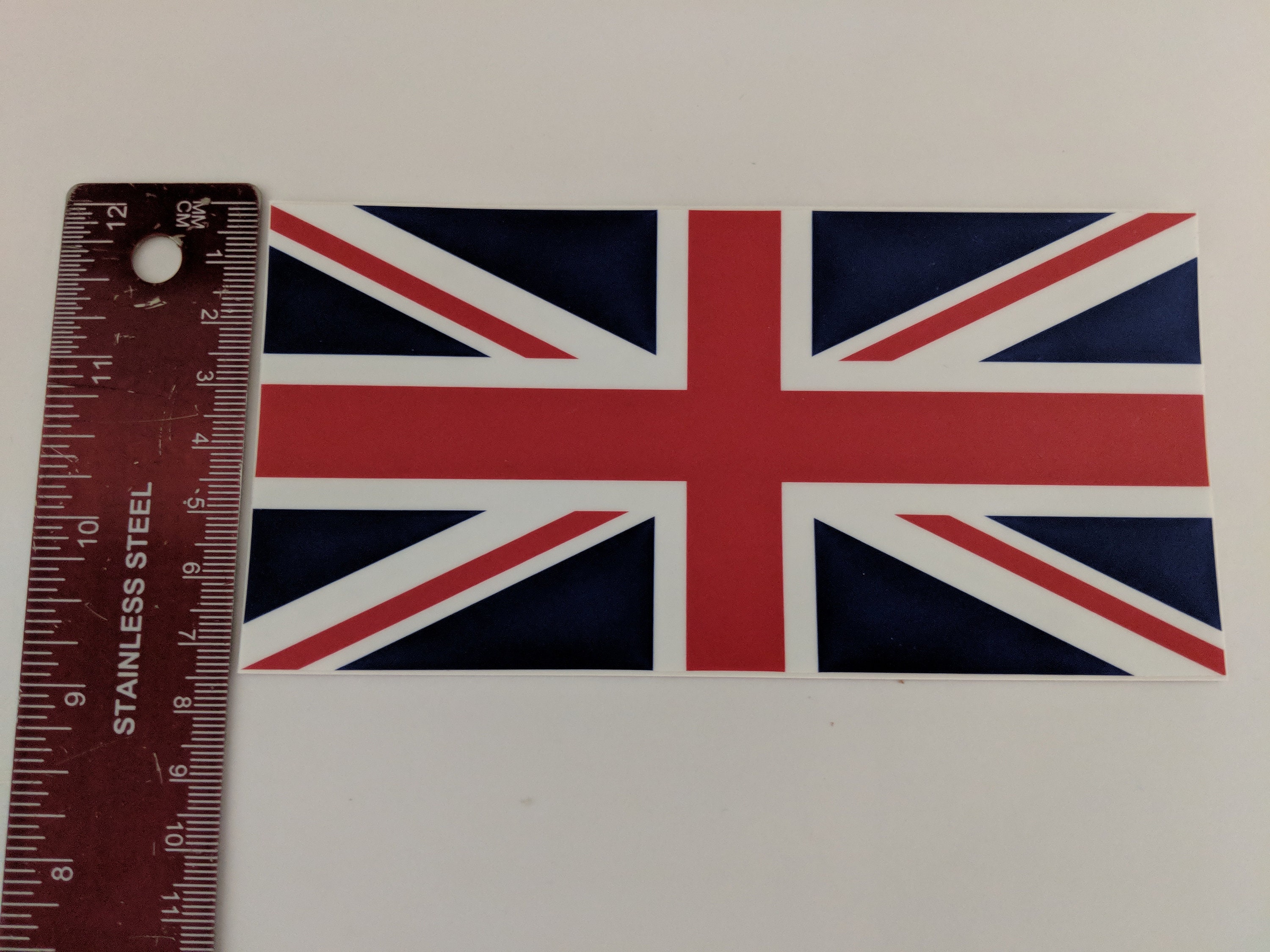 Union Jack British Flag Vinyl Bumper Sticker - Etsy