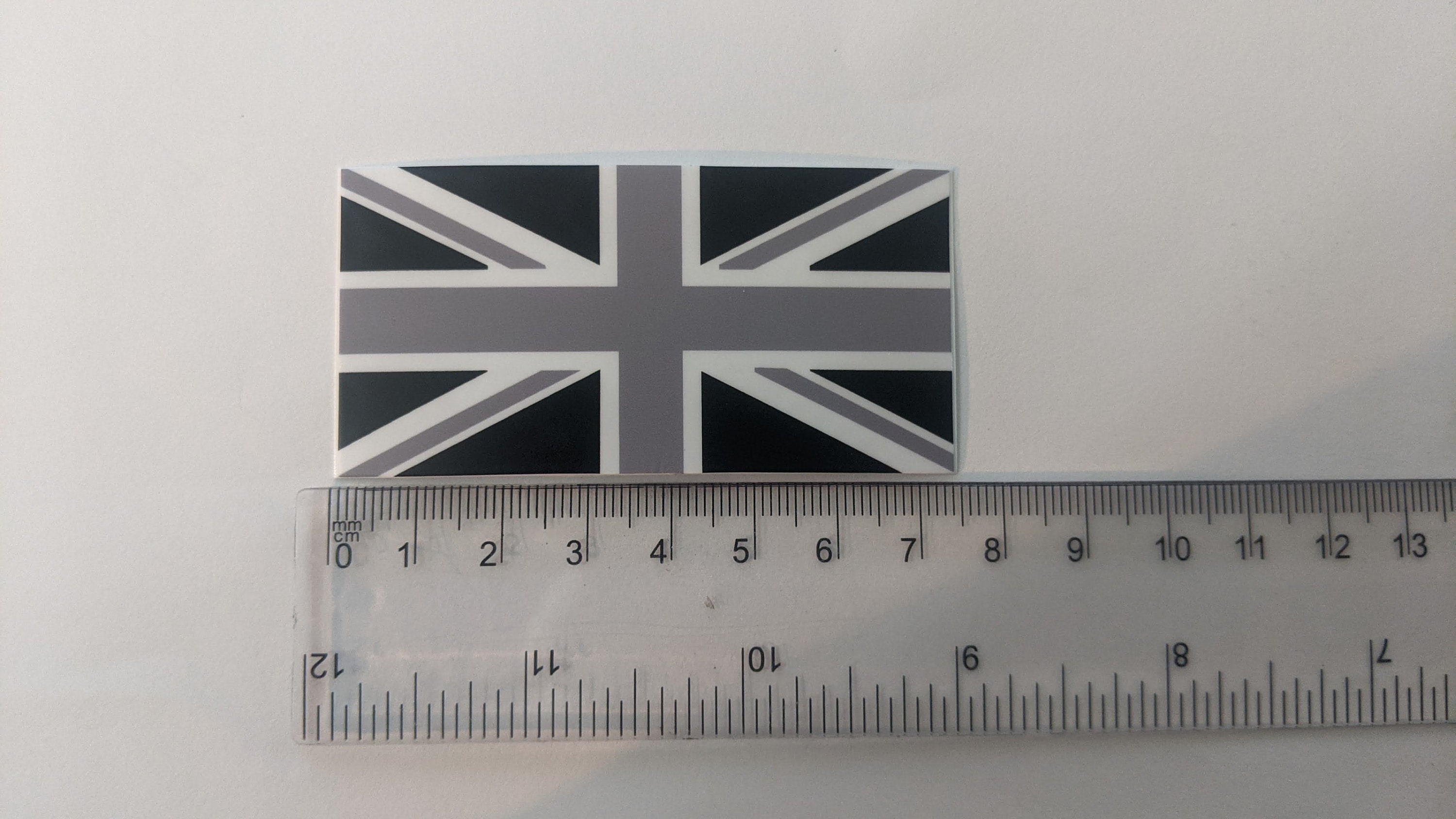 Union Jack, British Flag Vinyl Bumper Sticker, Black, Mini - Etsy