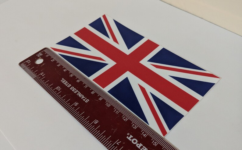 Union Jack British Flag Vinyl Bumper Sticker | Etsy