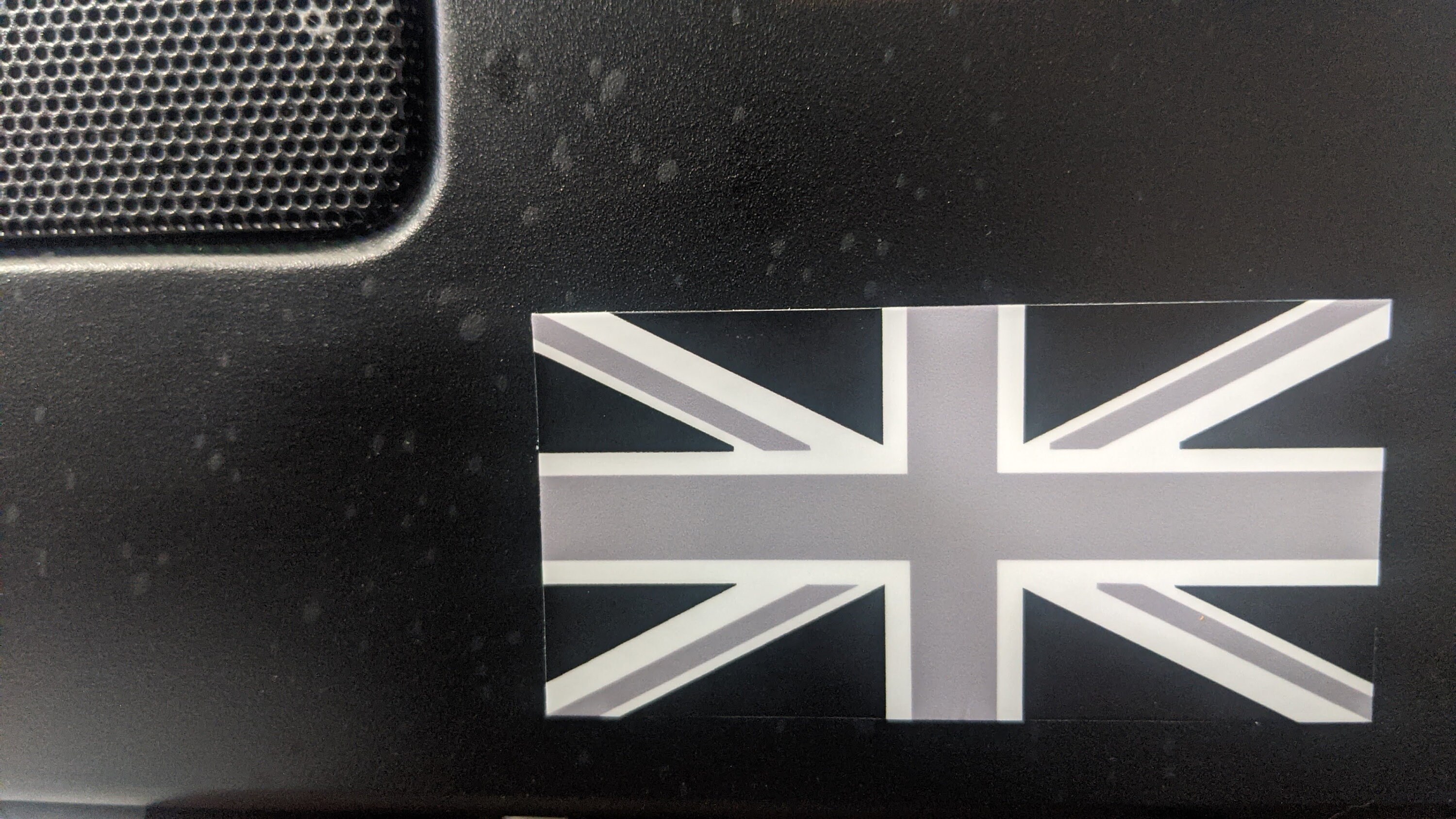 Union Jack, British Flag Vinyl Bumper Sticker, Black, Mini - Etsy