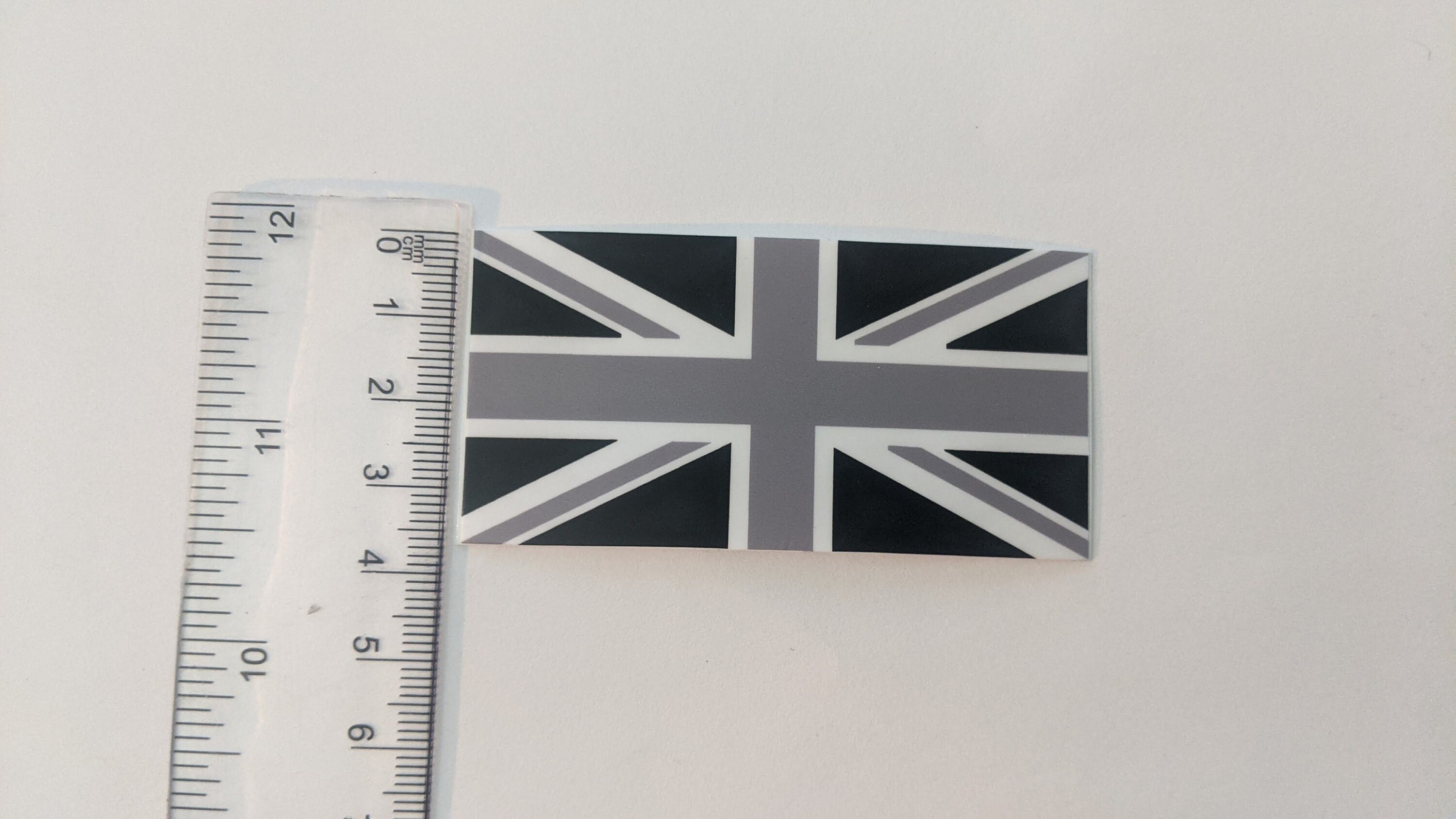 Union Jack, British Flag Vinyl Bumper Sticker, Black, Mini - Etsy