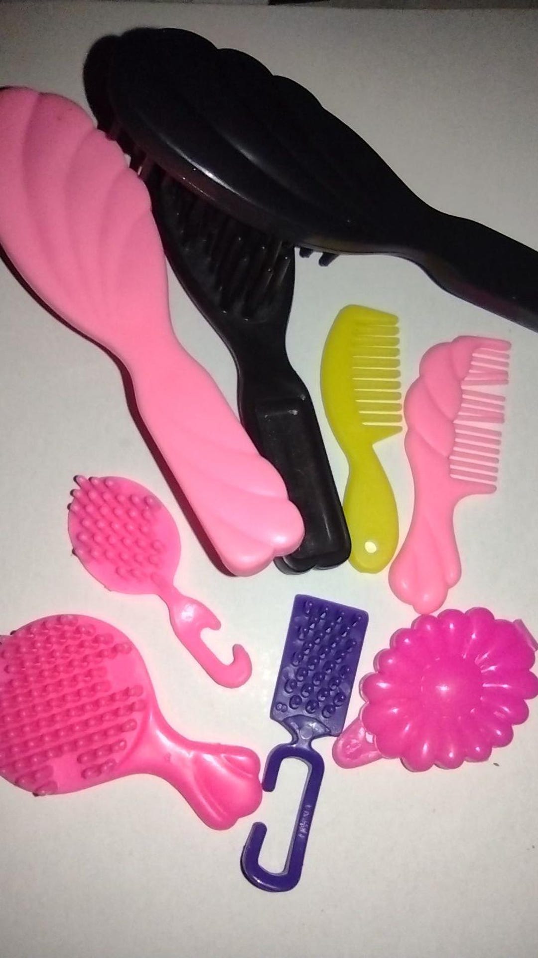 Vintage Barbie Hair Accessories Brushes, Combs, and Flower Barrett - Etsy