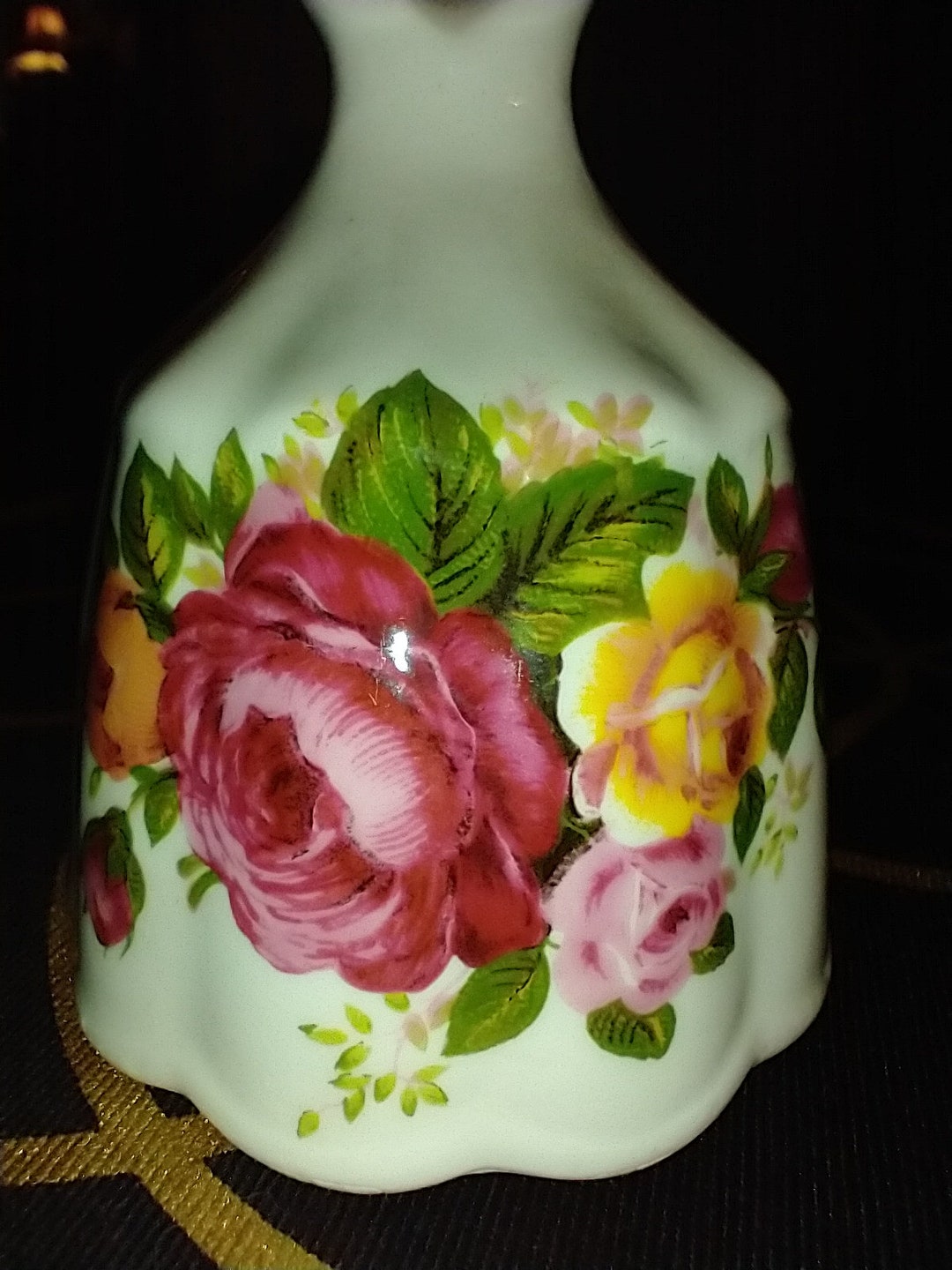 Royal Albert Country Rose Tea Time Bell - Etsy