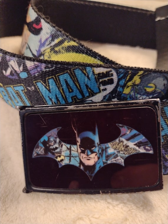 Vintage DC Batman Belt/ Seat Belt Style - Gem