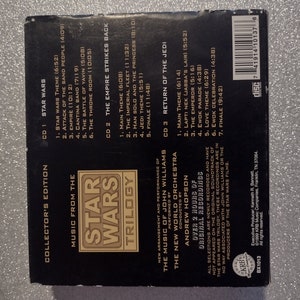 Star Wars Trilogy Music 3 CD Set: Empire Strikes Back, Return of the ...
