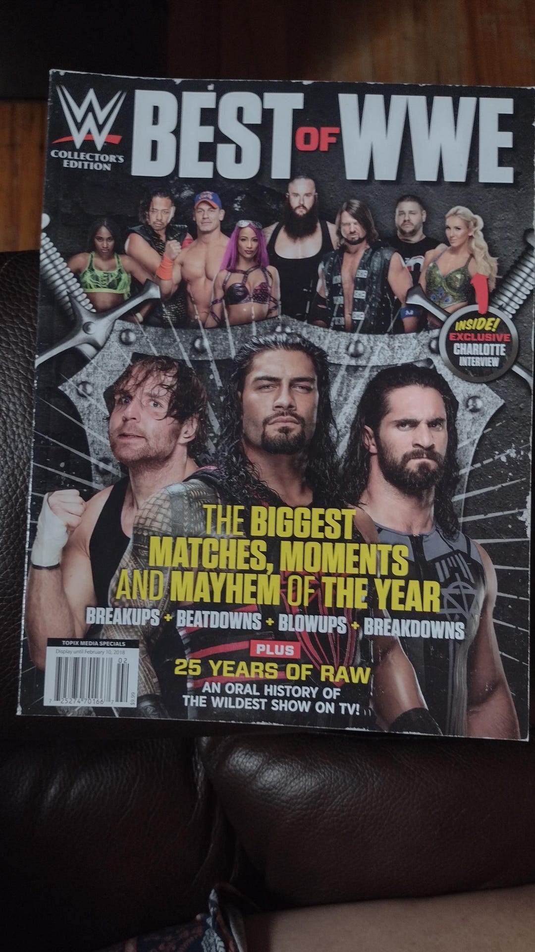 2018 WWE Collector's Magazine: Roman Reigns, Rollins, Ambrose - Used ...