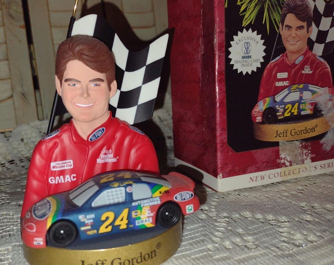 Vintage Hallmark NASCAR #24 Jeff Gordon Christmas Ornament - Etsy