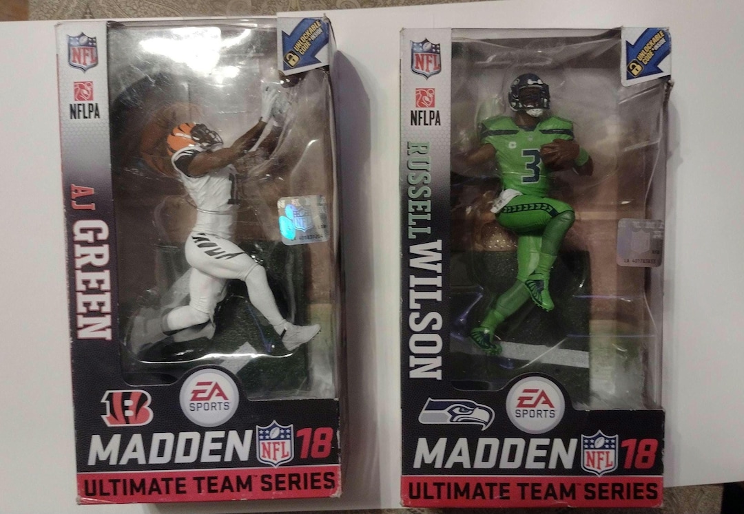 Madden NFL Ultimate Team Series 1: Russell Wilson & AJ Green Figures - Etsy