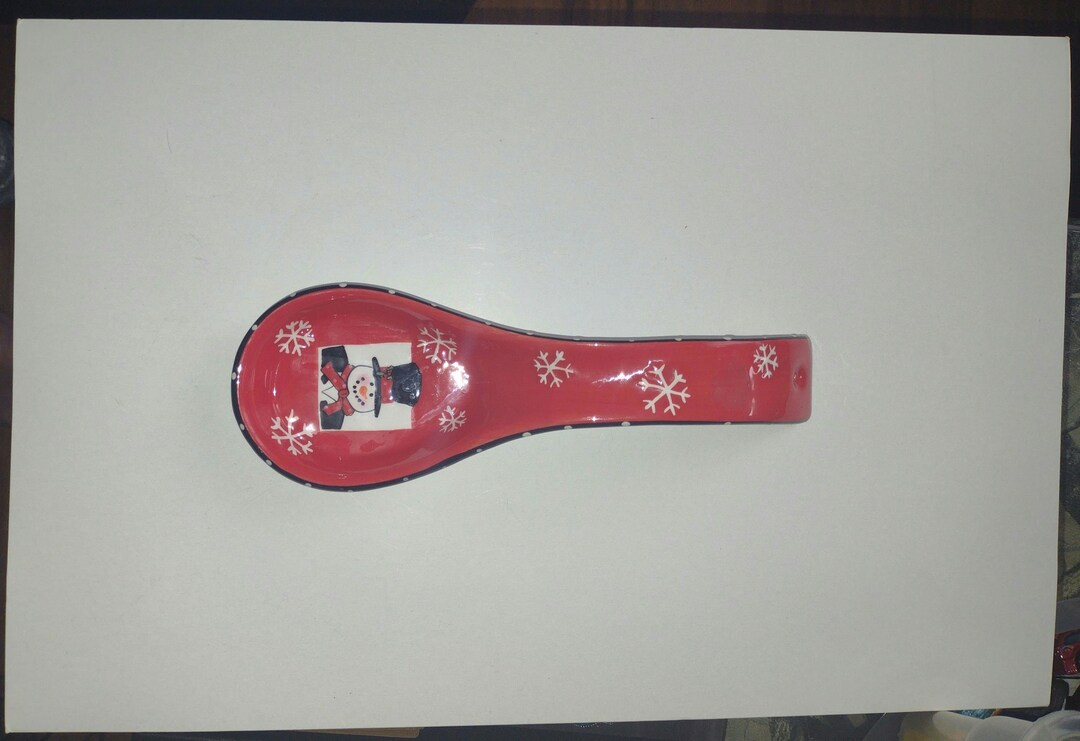 Vintage Frosty the Snowman Porcelain Cooking Spoon Rest - Etsy