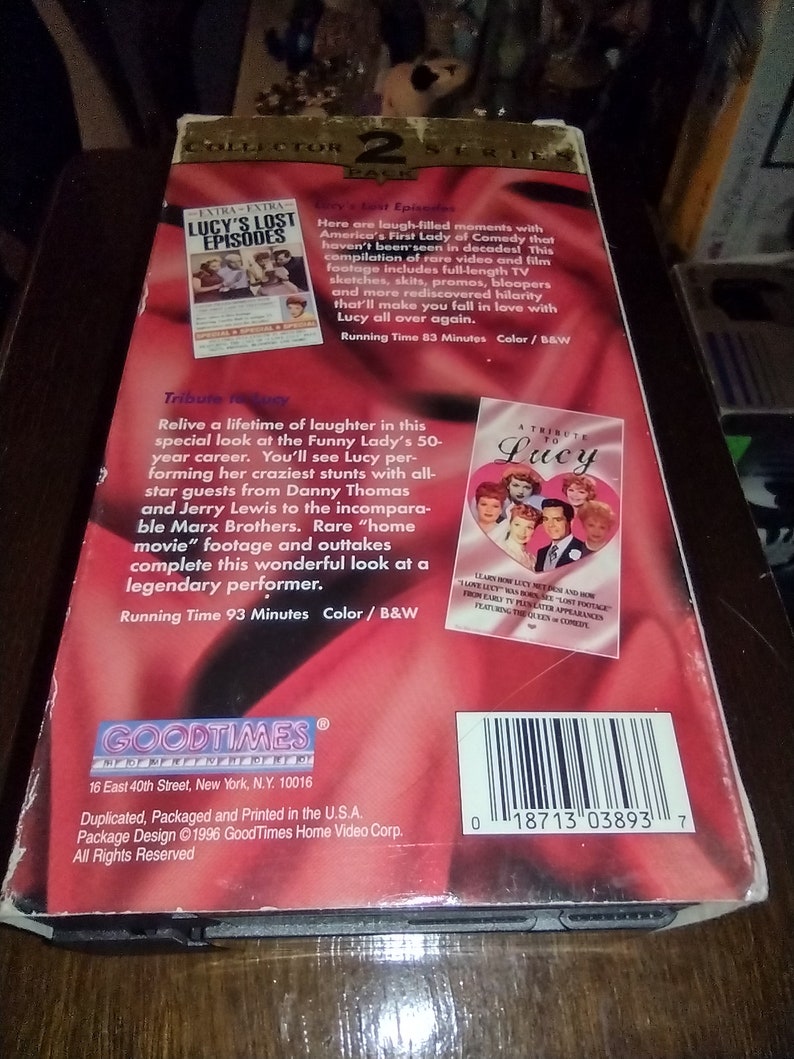 Vintage I Love Lucy Memorabilia/ VHS Collection 2 Series/ - Etsy