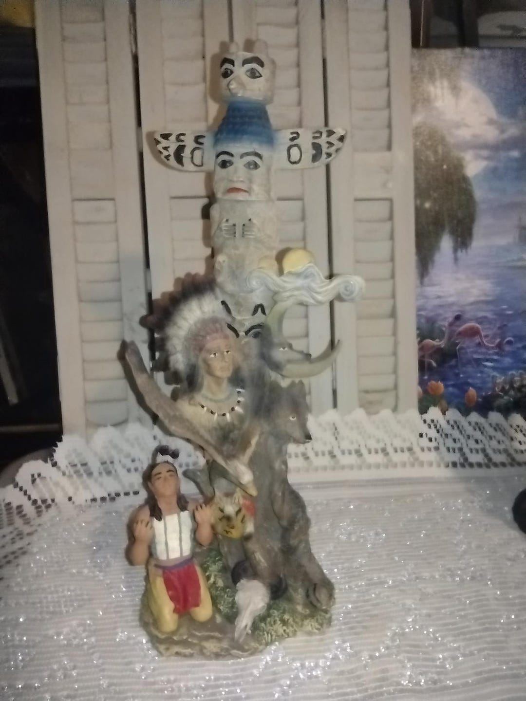 Beautiful Native American Totem Poll Home Decoration - Etsy