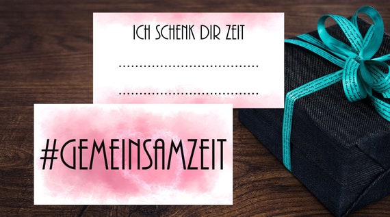 Geschenkidee Zeit schenken Kartenset 12 tlg. | Etsy