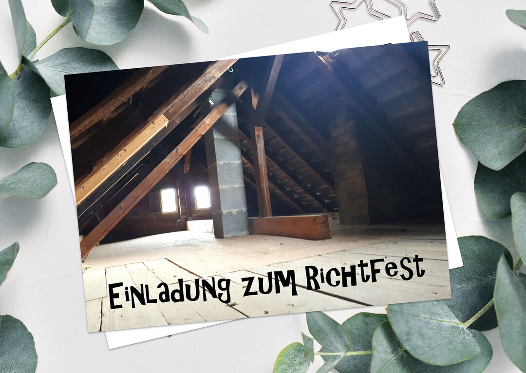 Invitation Cards Topping Out Ceremony Set 25 Pieces. Moving Building a ...