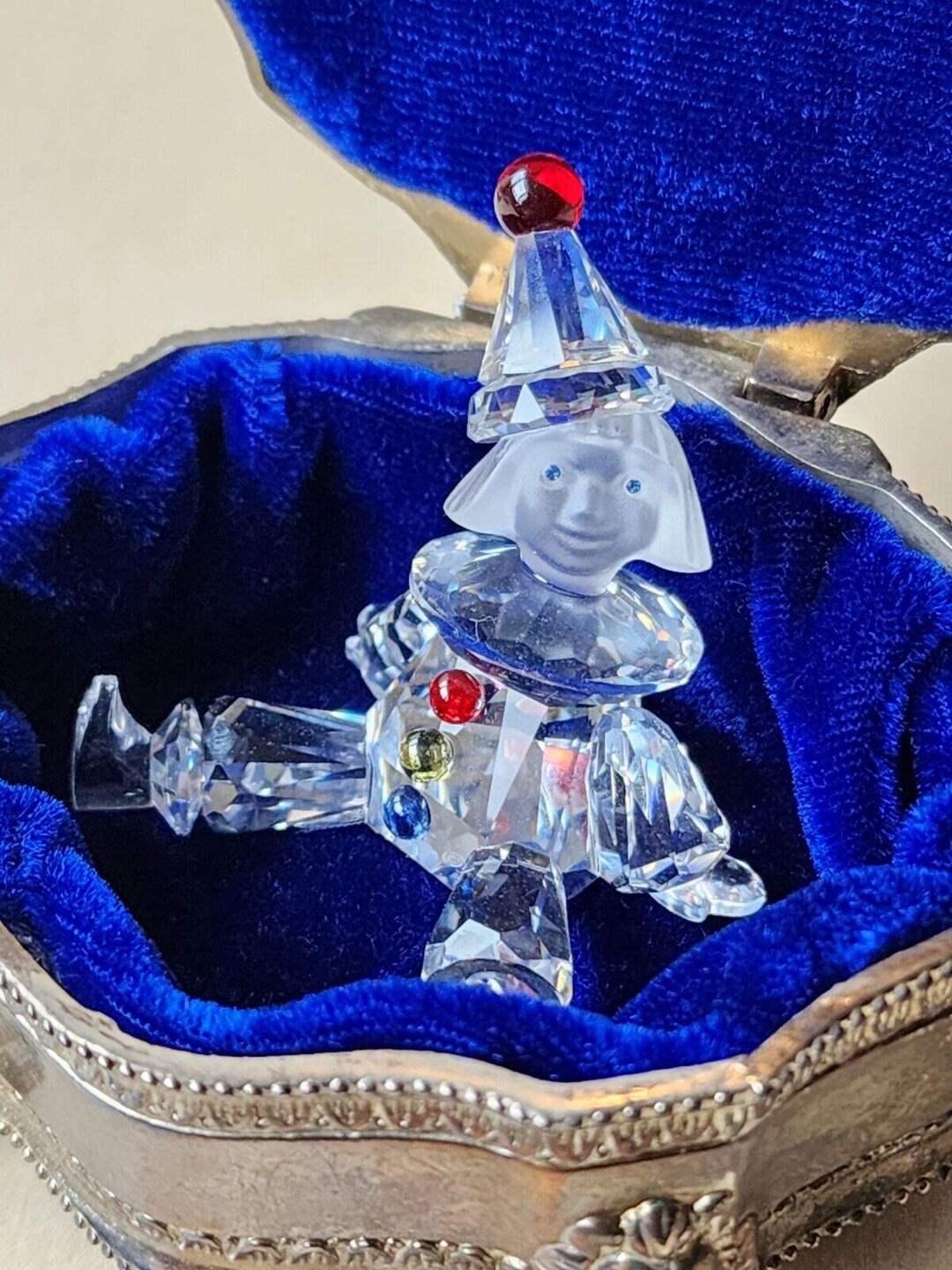 Swarovski Crystal Puppet Clown Birthday Figurine cheerful Times ...