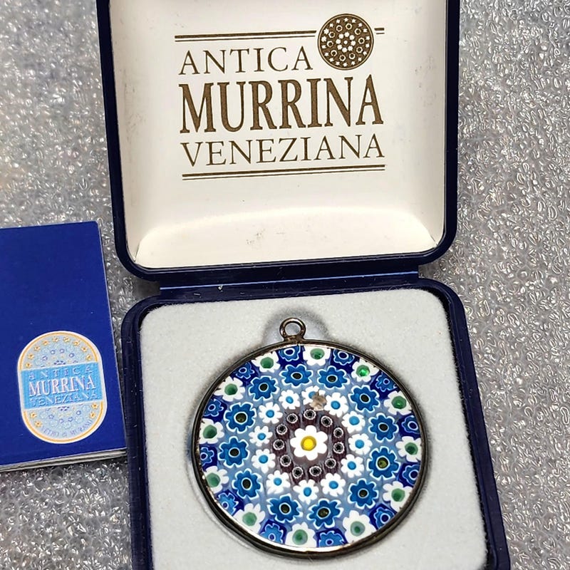 Glass Disc Pendant - Etsy