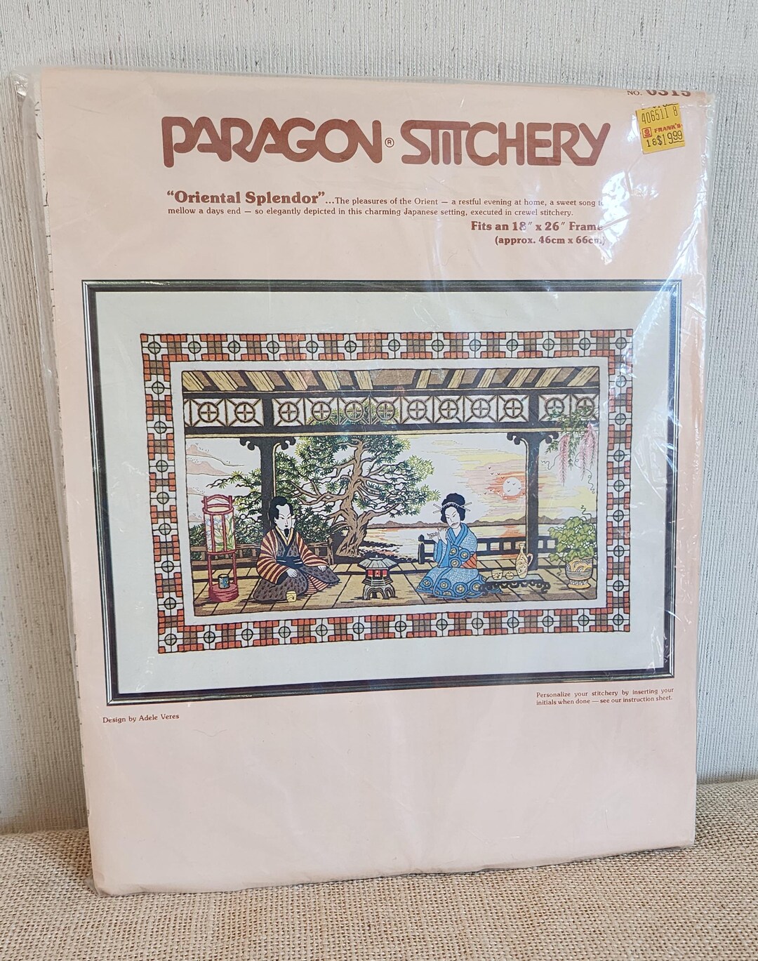 Vintage Paragon Stitchery oriental Splendor Crewel Kit Sealed/new 0315 ...