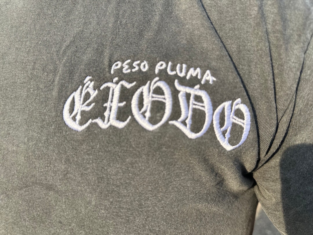 Peso Pluma Éxodo Tour Embroidered Washed T-shirt - Etsy