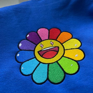 J Balvin Colores Flor Takashi Murakami Archivo para Bordado - Etsy México
