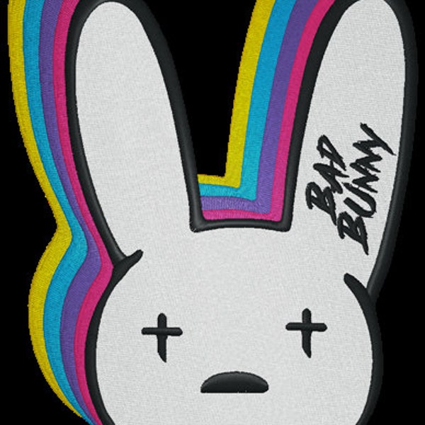 Bad Bunny Logo Embroidery File - Etsy