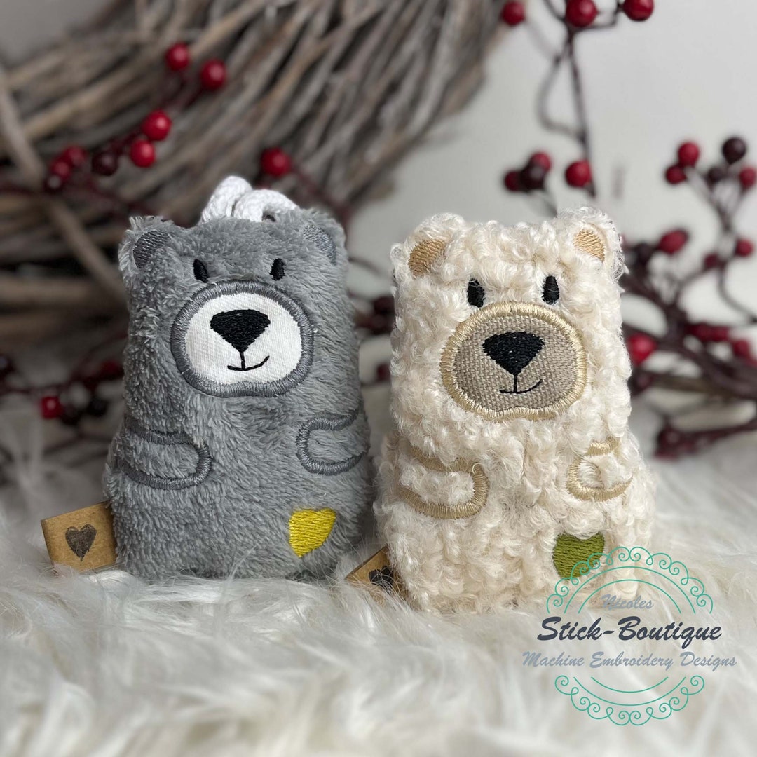 Embroidery File ITH "bear" Mini Teddy Bear Fritzie - Etsy