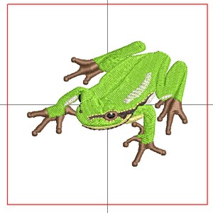 Embroidery File Tree Frog Frog - Etsy