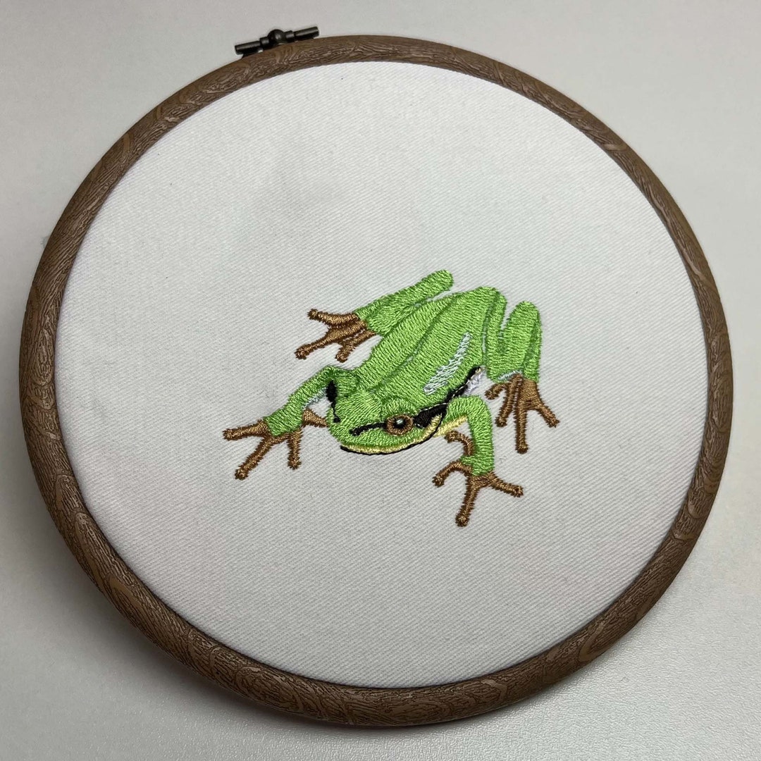 Embroidery File Tree Frog Frog - Etsy