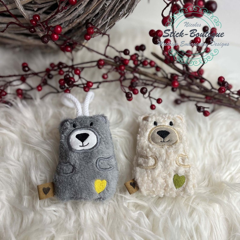 Embroidery File ITH "bear" Mini Teddy Bear Fritzie - Etsy