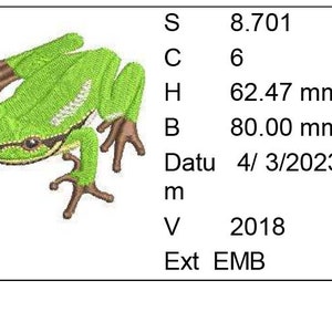 Embroidery File Tree Frog Frog - Etsy