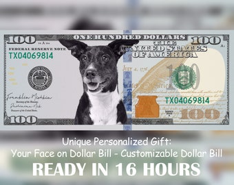 Your Face on Money, Game Money, 100 Dollar Bill, Party Money, Custom ...