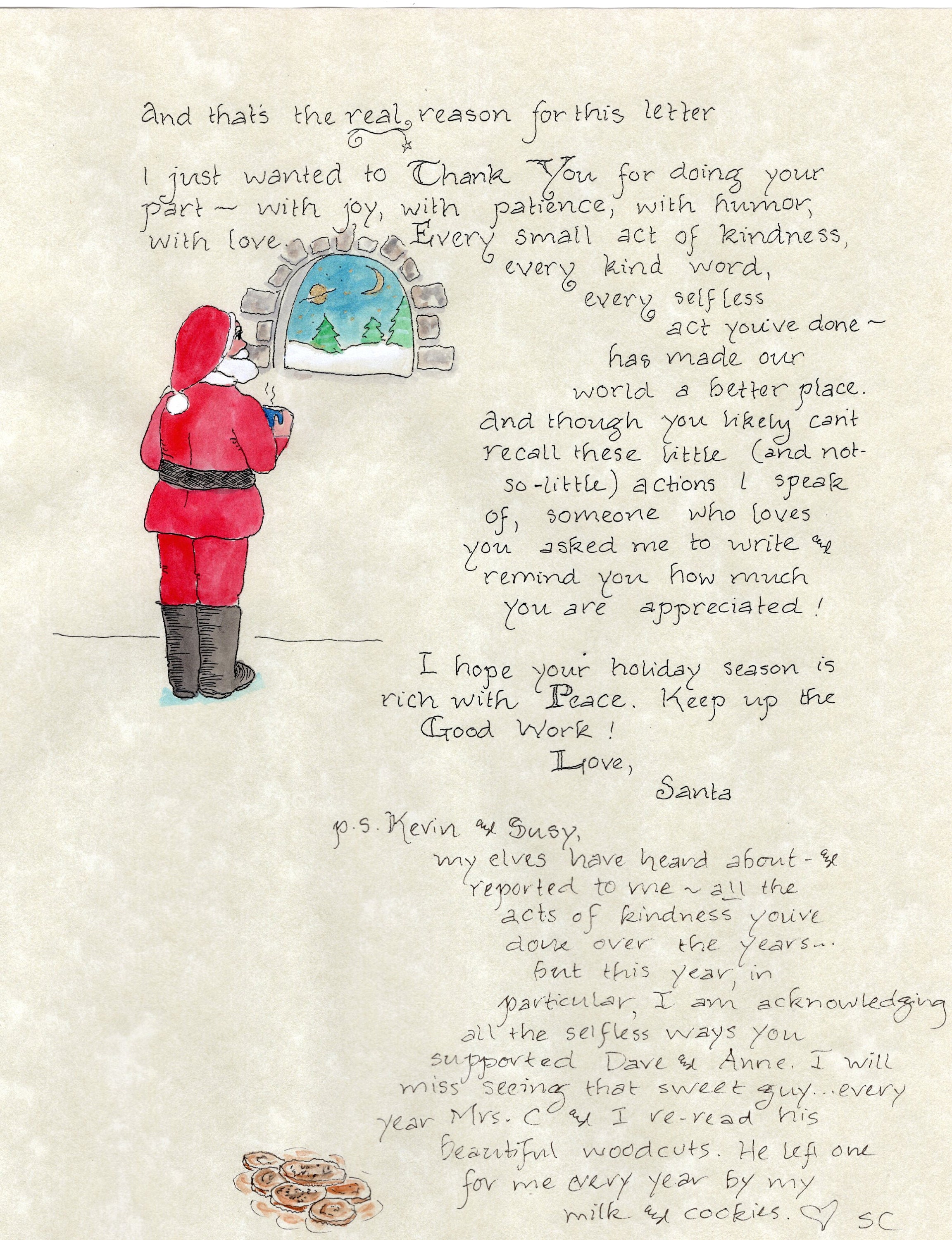 Adult Santa Letter of Appreciation - Etsy UK