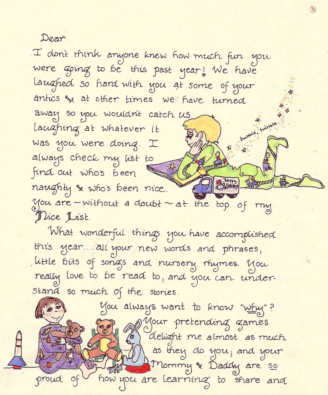 The Sharing Letter - Etsy