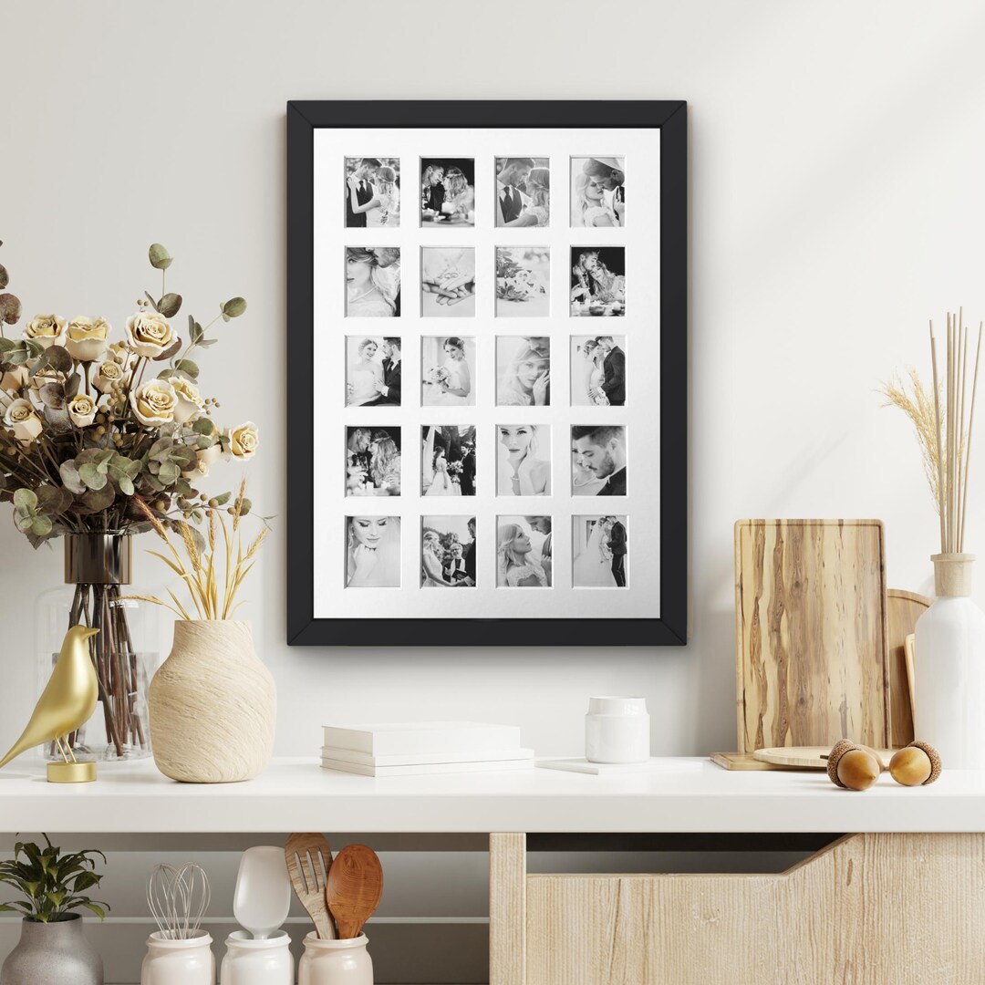 Instax Mini Photo Frame – 20 Aperture Collage, Wall or Shelf Display ...