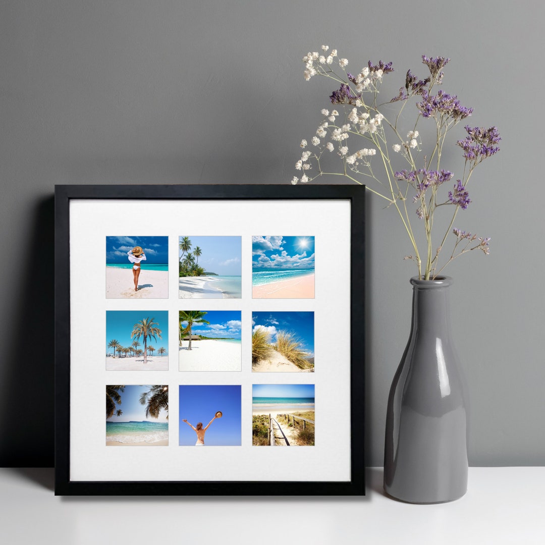 Multi Aperture Photo Frame 3x3 Inch 9 Aperture Friends and Family ...