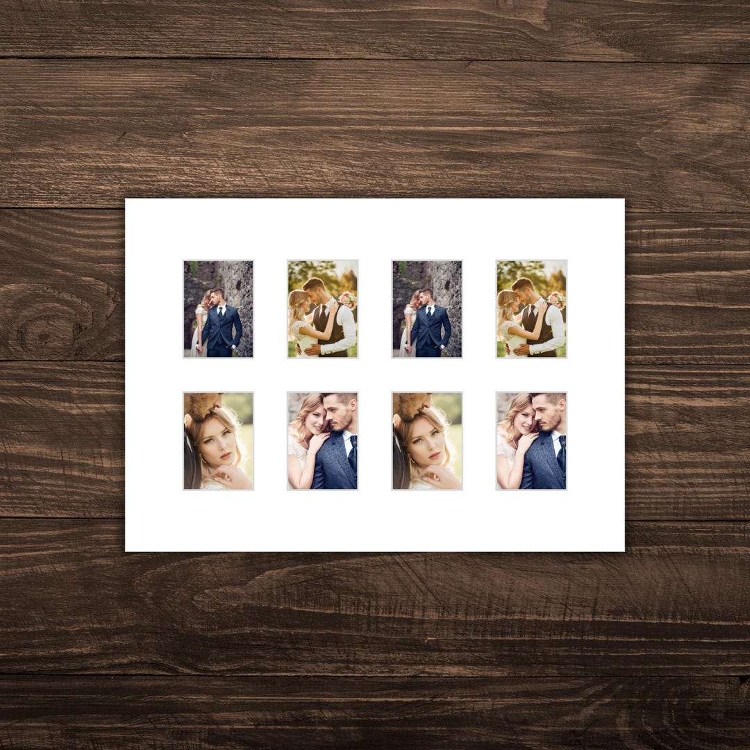 Instax Mini Picture Mount for A4 Frame – Multi Aperture Insert Holds 1 ...