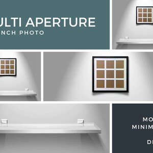 Multi Aperture Photo Frame 5x5 Inch 9 Aperture Friends and Family ...