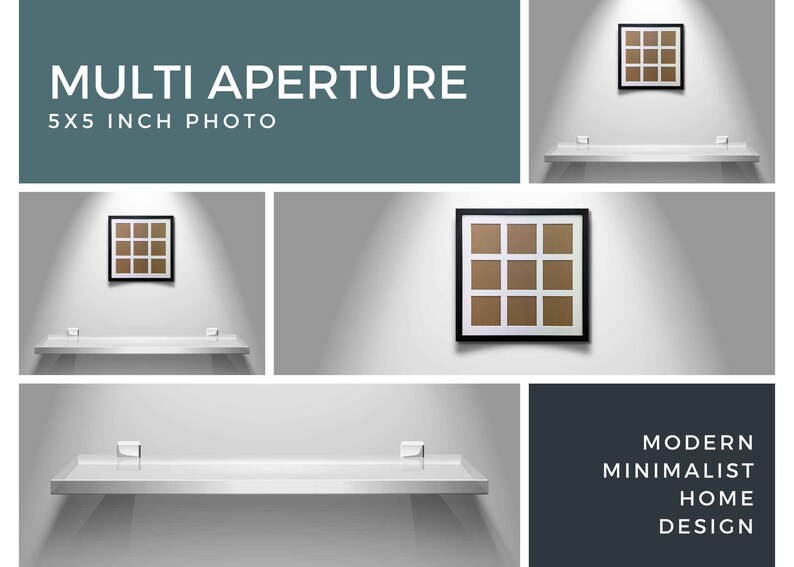 Multi Aperture Photo Frame 5x5 Inch 9 Aperture Friends - Etsy UK