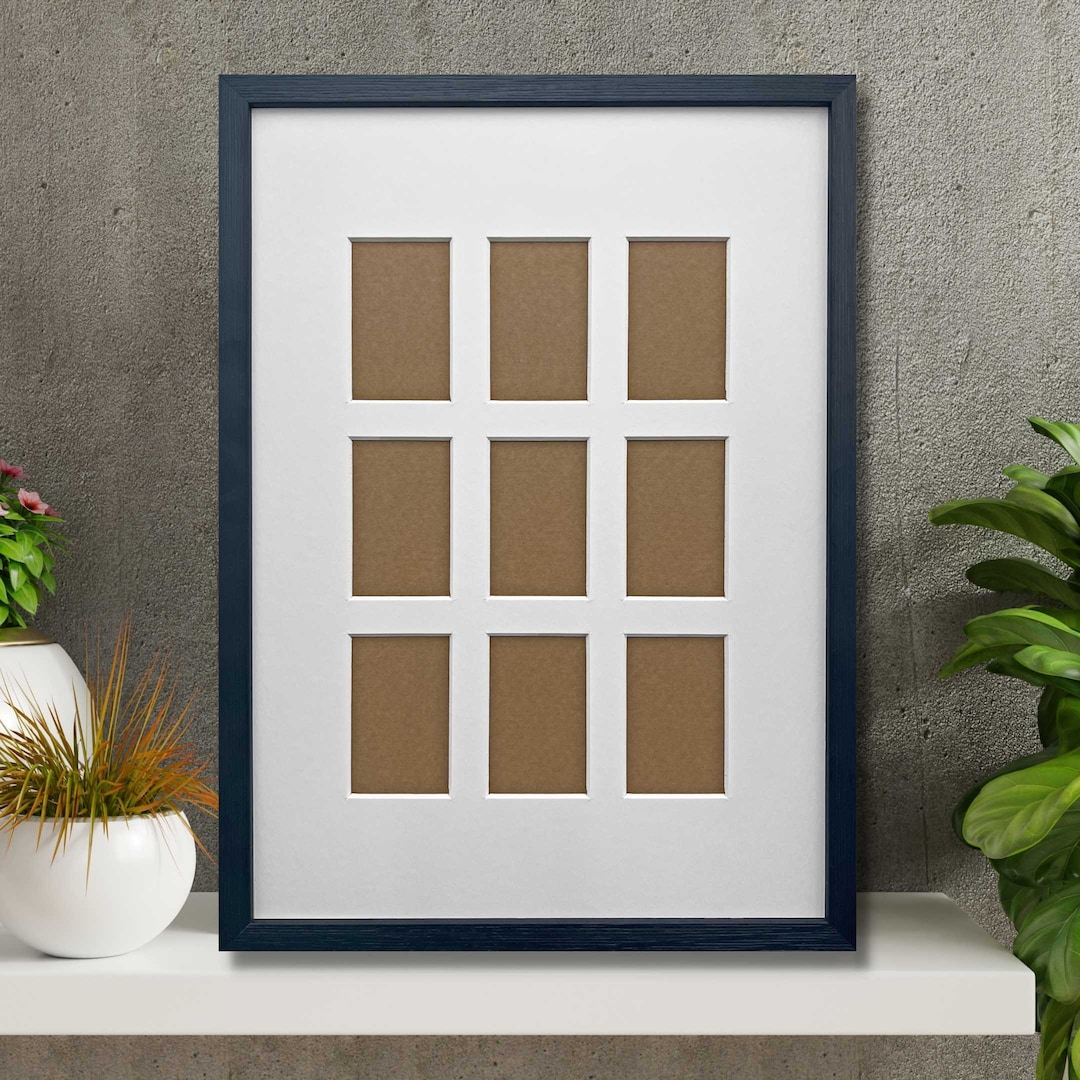 Multi Photo Frame 2x3 Inch Photos 9 Aperture Friends and Family Holiday ...