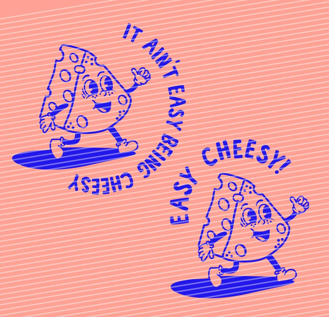 Easy Cheesy Plotter File, Plotter Template, Plotter Motif, Plotting ...