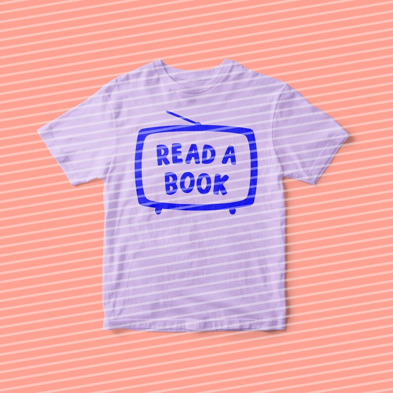 Plotter File Read a Book, Plotter Template, Screen Printing Template ...